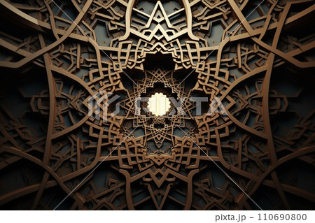 3D Islamic abstract background by Generative AIのイラスト素材 [110690800] - PIXTA