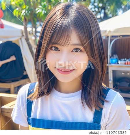 旅行を楽しむ少女(Generative AI)のイラスト素材 [110708585] - PIXTA