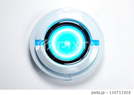 Abstract high tech button on white background,...のイラスト素材 [110711928 ...