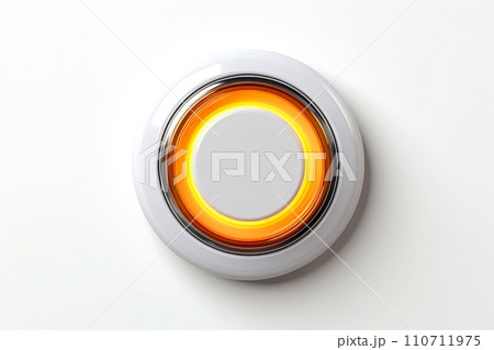 Abstract high tech button on white background,...のイラスト素材 [110711975 ...