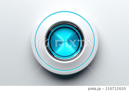 Abstract high tech button on white background,...のイラスト素材 [110712020 ...