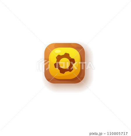 Settings ui button vector icon, push button...のイラスト素材 [110805717] - PIXTA