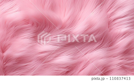 AI-generated content. Pink fur for background...のイラスト素材 [110837413] - PIXTA