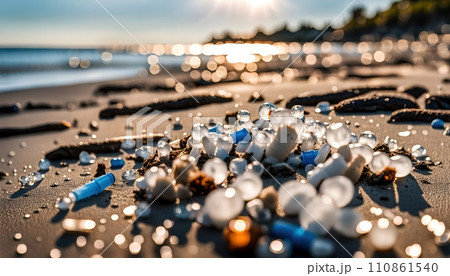 Used weathering and differently colored plastic...のイラスト素材 [110861540 ...