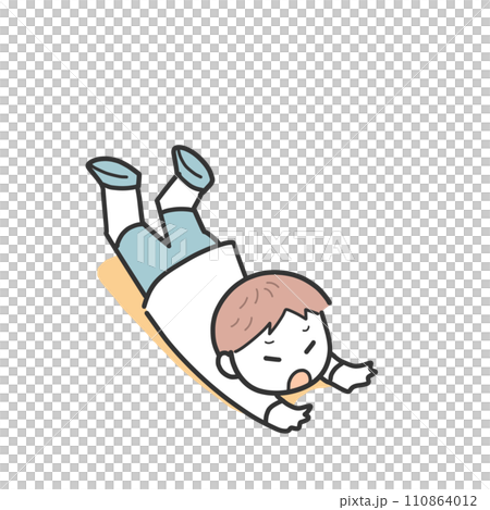 child falling down - Stock Illustration [110864012] - PIXTA