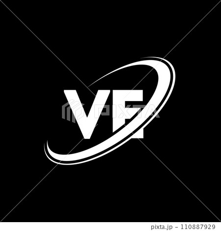 VE V E letter logo design. Initial letter VE...のイラスト素材 [110887929] - PIXTA