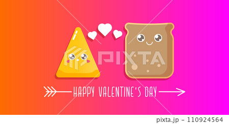 vector cartoon cute bread man character with...のイラスト素材 [110924564] - PIXTA