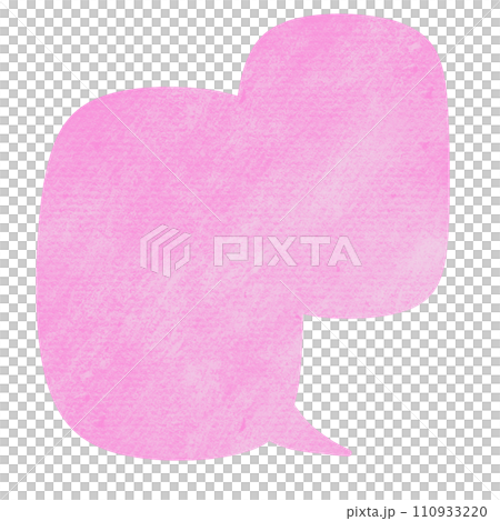 The pink chat bubble png imageのイラスト素材 [110933220] - PIXTA
