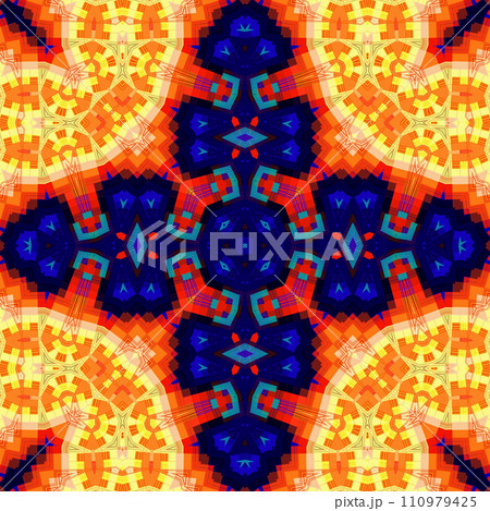 Bright multi-colored background with abstract...のイラスト素材 [110979425] - PIXTA