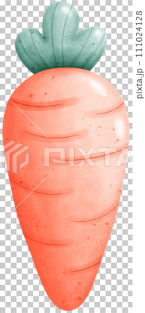 Cute Watercolor Easter Carrot Clipart for...のイラスト素材 [111024128] - PIXTA