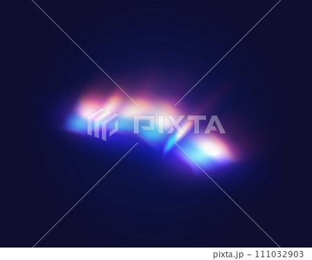 Rainbow light flash effect realistic vector...のイラスト素材 [111032903] - PIXTA