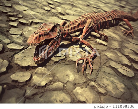 AI-generated content. Imagination of a fossil...のイラスト素材 [111099336] - PIXTA