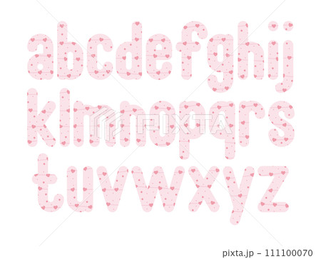 Versatile Collection of Valentina Alphabet...のイラスト素材 [111100070] - PIXTA