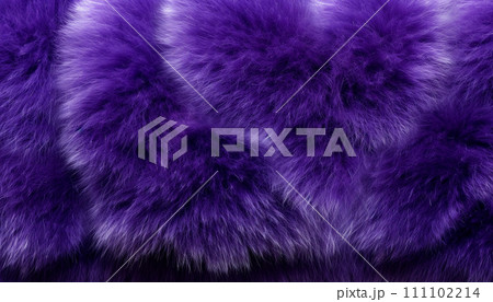 Luxurious deep purple fur texture filling the...のイラスト素材 [111102214] - PIXTA