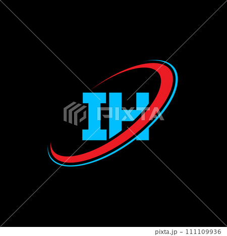 IH I H letter logo design. Initial letter IH...のイラスト素材 [111109936] - PIXTA