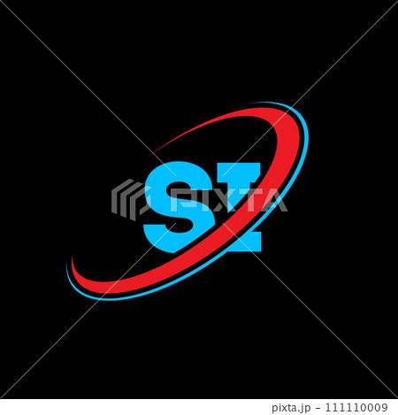 SI S I letter logo design. Initial letter SI...のイラスト素材 [111110009] - PIXTA