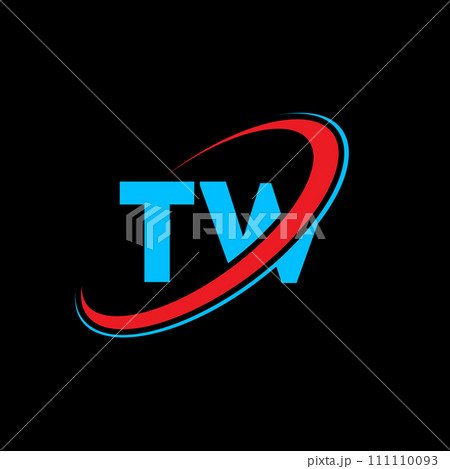TW T W letter logo design. Initial letter TW...のイラスト素材 [111110093] - PIXTA