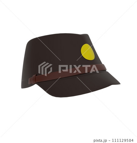 Commander Hat isolated on white backgroundのイラスト素材 [111129584] - PIXTA