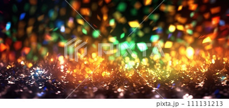 Colorful bokeh glow particle abstract...のイラスト素材 [111131213] - PIXTA