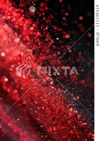 A dynamic red glitter explosion, perfect for...のイラスト素材 [111146324] - PIXTA