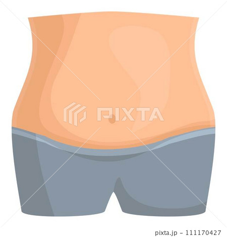 Big belly icon cartoon vector. Body health....のイラスト素材 [111170427] - PIXTA