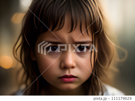 Detailed cinematic portrait of a crying childのイラスト素材 [111179029] - PIXTA