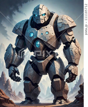 Watercolor Golem Portraitのイラスト素材 [111185712] - PIXTA