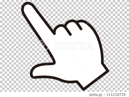 クリック,チェック,タッチ,選ぶ,おすすめ,指,注目,案内,決定,重要,注意,押す,ピクトグラムのイラスト素材 [111210726] - PIXTA