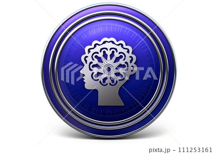 3d abstract human brain, Psychic waves concept,...のイラスト素材 [111253161 ...