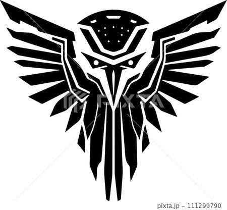 Modern strict logo template of abstract hawk,...のイラスト素材 [111299790] - PIXTA