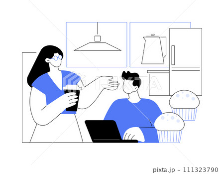Office kitchen isolated cartoon vector...のイラスト素材 [111323790] - PIXTA
