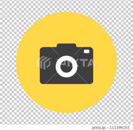 Yellow and black | Simple camera mark - Stock Illustration [111396165 ...