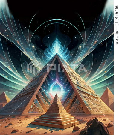 abstract view of four Dimension and ether,...のイラスト素材 [111426466] - PIXTA