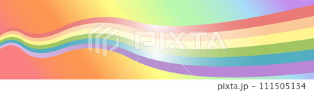 Rainbow. Imitation of watercolor. Bright vector...のイラスト素材 [111505134 ...