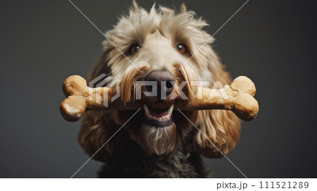 Advertising portrait, banner, shaggy dog...のイラスト素材 [111521289] - PIXTA