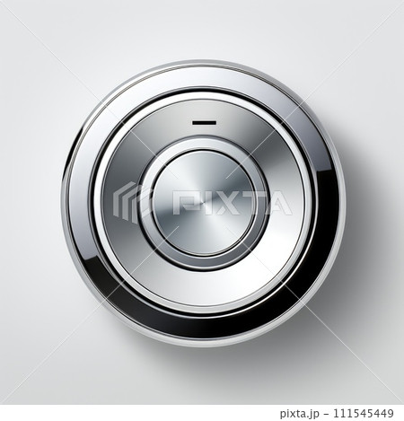 Metal power button. Generative AIのイラスト素材 [111545449] - PIXTA