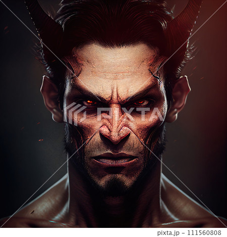 demon portrait, fantasy illustrationのイラスト素材 [111560808] - PIXTA