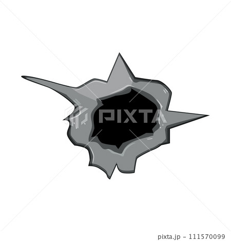 texture bullet hole cartoon vector illustrationのイラスト素材 [111570099] - PIXTA