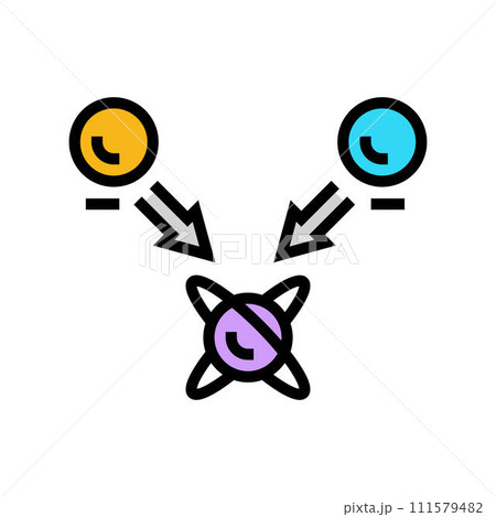 superposition state quantum technology color...のイラスト素材 [111579482] - PIXTA