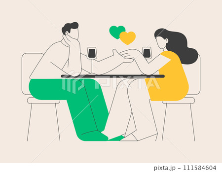 Romantic date abstract concept vector...のイラスト素材 [111584604] - PIXTA