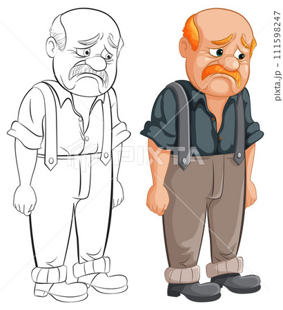 Disheartened Man Feeling Downcastのイラスト素材 [111598247] - PIXTA