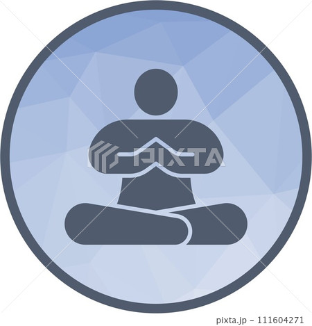 Meditate icon vector image.のイラスト素材 [111604271] - PIXTA