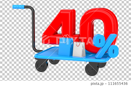 percent number offer in 3dのイラスト素材 [111655436] - PIXTA