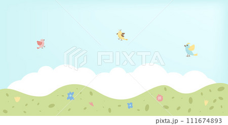 Spring background. Holiday abstract banner...のイラスト素材 [111674893] - PIXTA