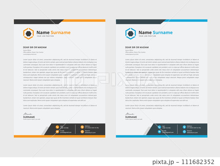 Corporate Business Letterhead Template....のイラスト素材 [111682352] - PIXTA