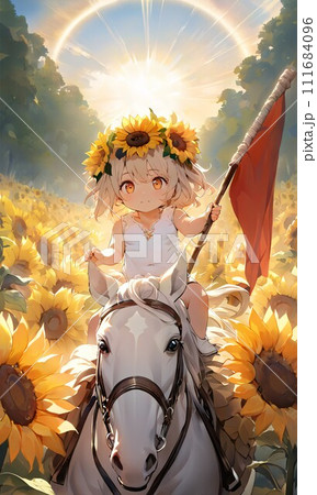 【タロット】Tarot 19 THE SUN 太陽 イラスト素材 （AI生成画像）のイラスト素材 [111684096] - PIXTA