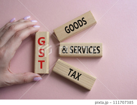 GST - Goods and Services Tax symbol. Concept...の写真素材 [111707385] - PIXTA