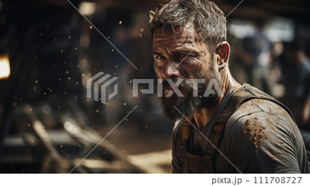 Dirty Builder on buildingのイラスト素材 [111708727] - PIXTA