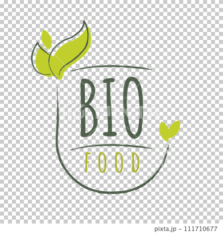 Bio food label - Stock Illustration [111710677] - PIXTA