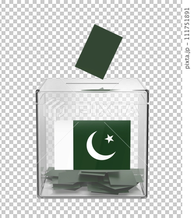 Ballot box with the flag of Pakistanのイラスト素材 [111751891] - PIXTA